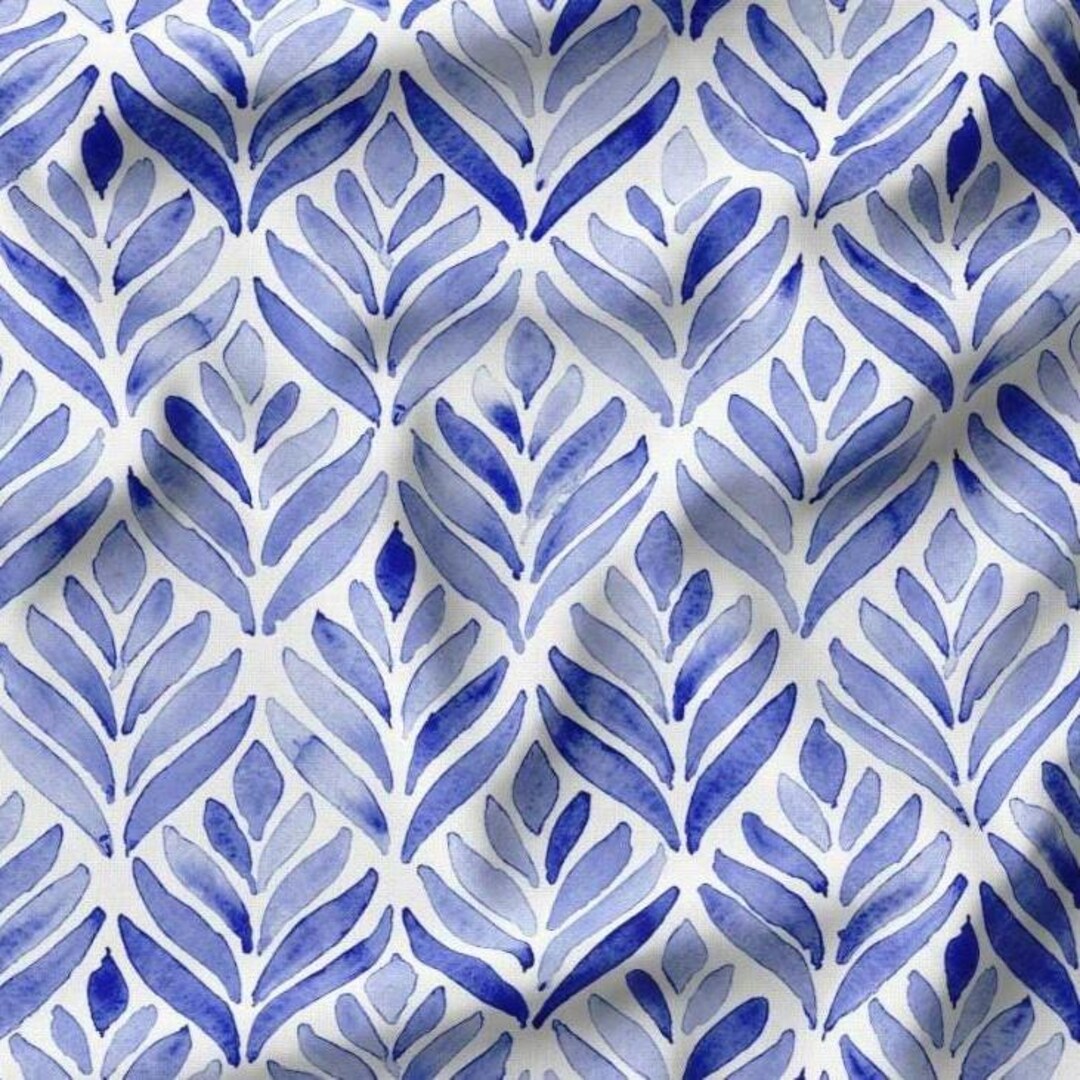 Tulip Flower Themed Printed Fabric: Watercolor Effect Upholstery Fabric ...