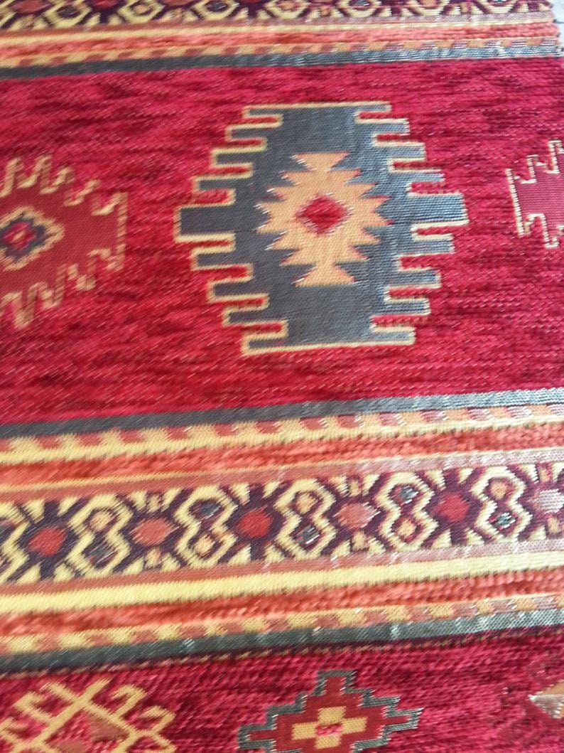 Türkischer Kelim-Stoff Meterware Boho gewebter - Etsy.de