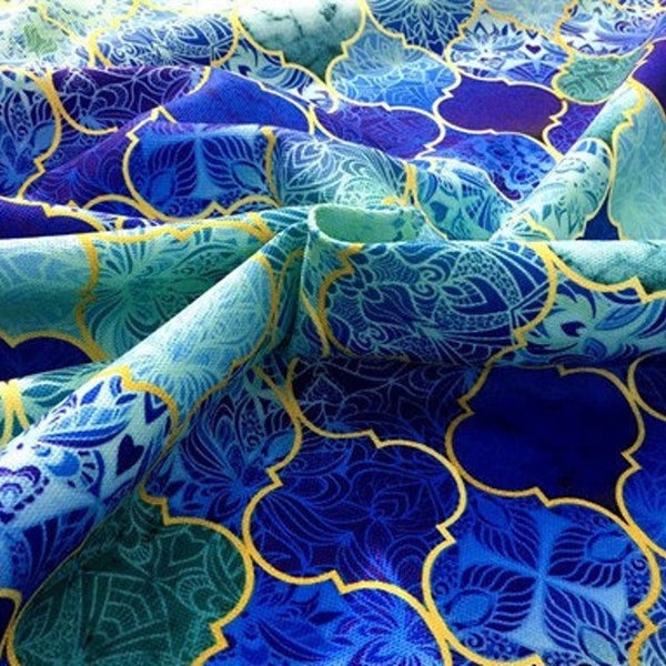 Moroccan Tiles Fabric Marrakesh Wall Tile by Penguinhouse Marrakesh ...