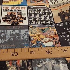 The Beatles Album Covers Fabric by the Meter,music,rock Groups Home ...