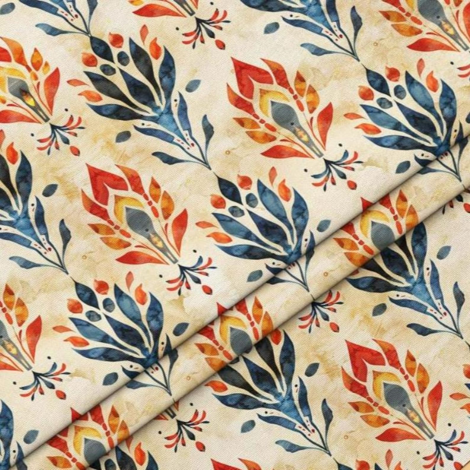 Moroccan Upholstery Fabric: Geometric Ethnic Decor, Polyester by the ...