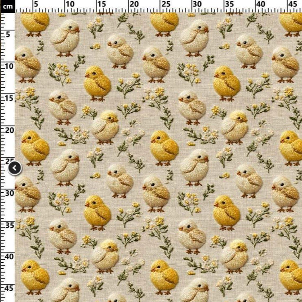 Chicks Print Fabric: 3D Effect Embroidery Upholstery - Etsy