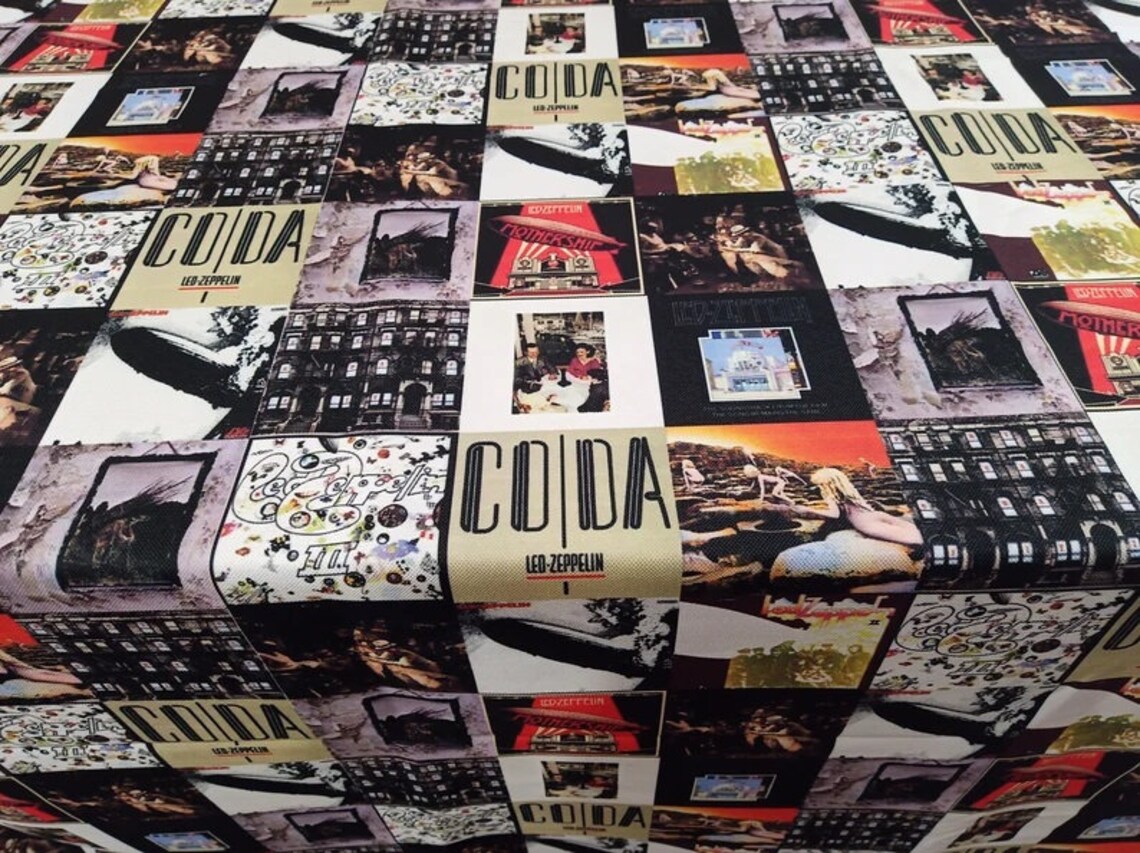 Led Zeppelin Album Covers Fabric by the Metermusicrock - Etsy