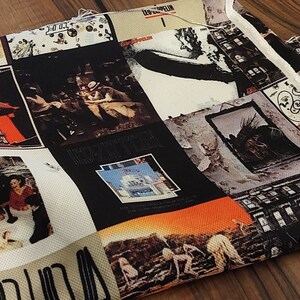 Led Zeppelin Album Covers Fabric: Rock Music Upholstery - Etsy
