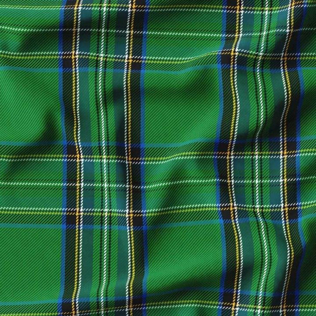 Green Plaid Upholstery Fabric by the Meter,christmas Fabric Decor ...