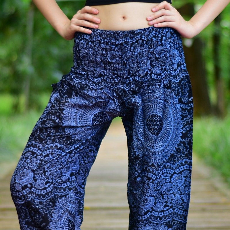 Blue and Red Pants Women - Etsy UK