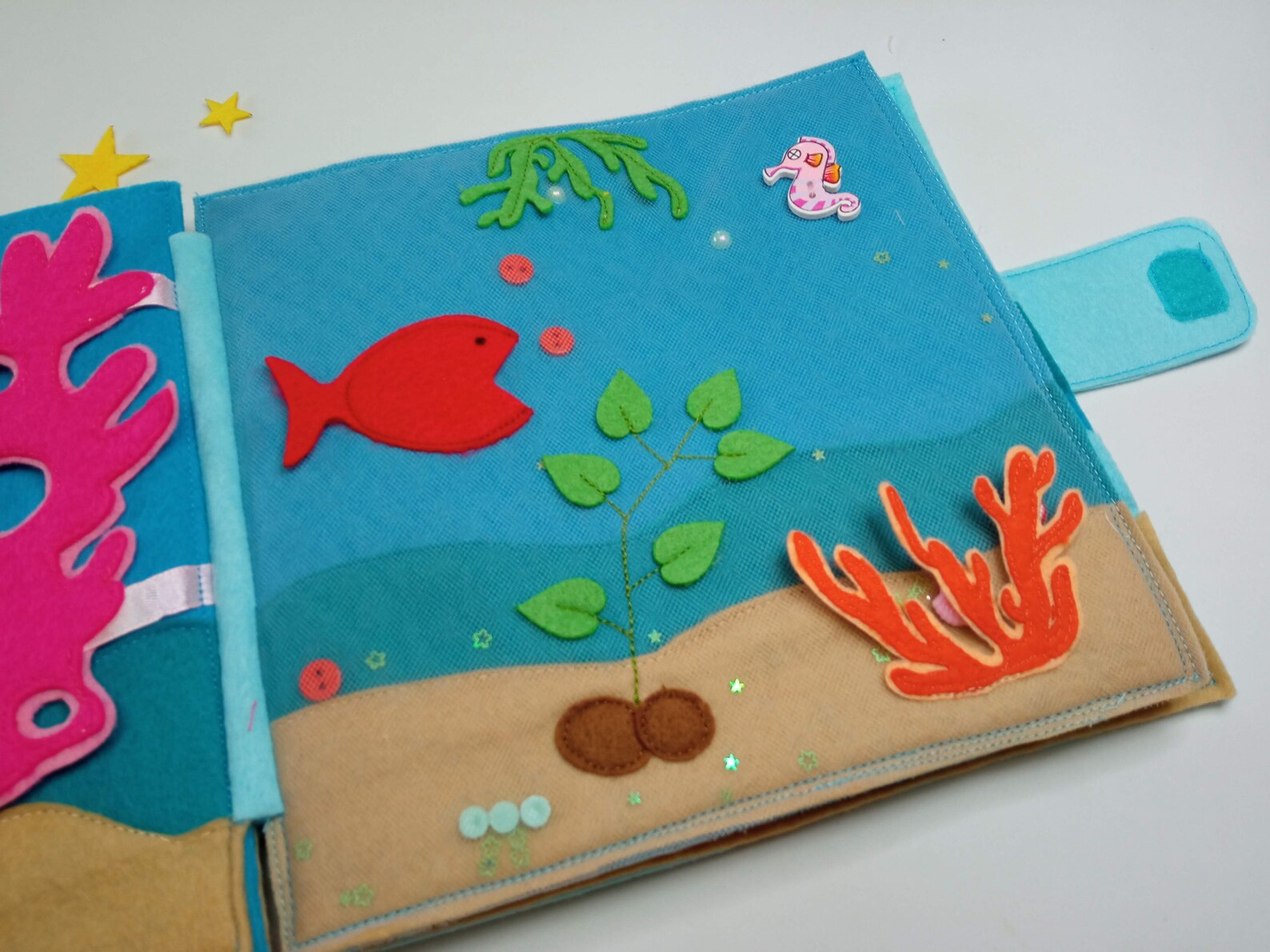 Quietbook of the Sea, Sensory Book, Educational Baby Quietbook ...
