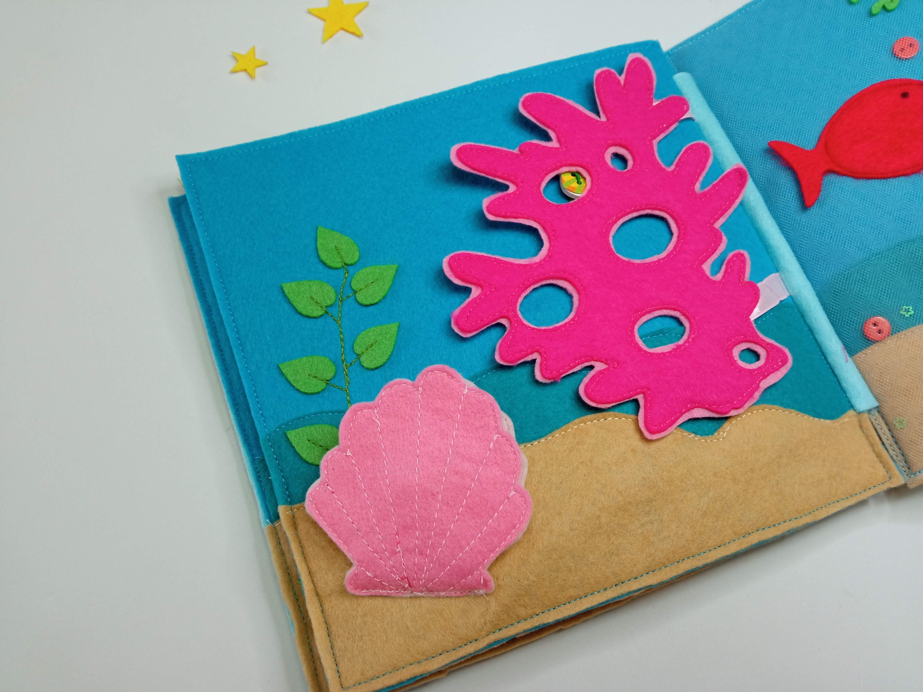 Quietbook of the Sea, Sensory Book, Educational Baby Quietbook ...