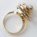 Flat Circle Motion Ring With Diamonds 14k Gold - FL829 - Etsy
