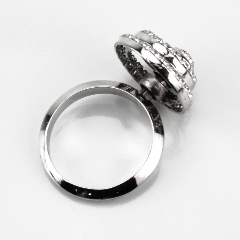 Two Circle Motion Ring 14K Gold and 48 Diamonds - FL891 - Etsy