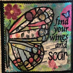Butterfly Mixed Media Art Online Class (downloadable) - Etsy