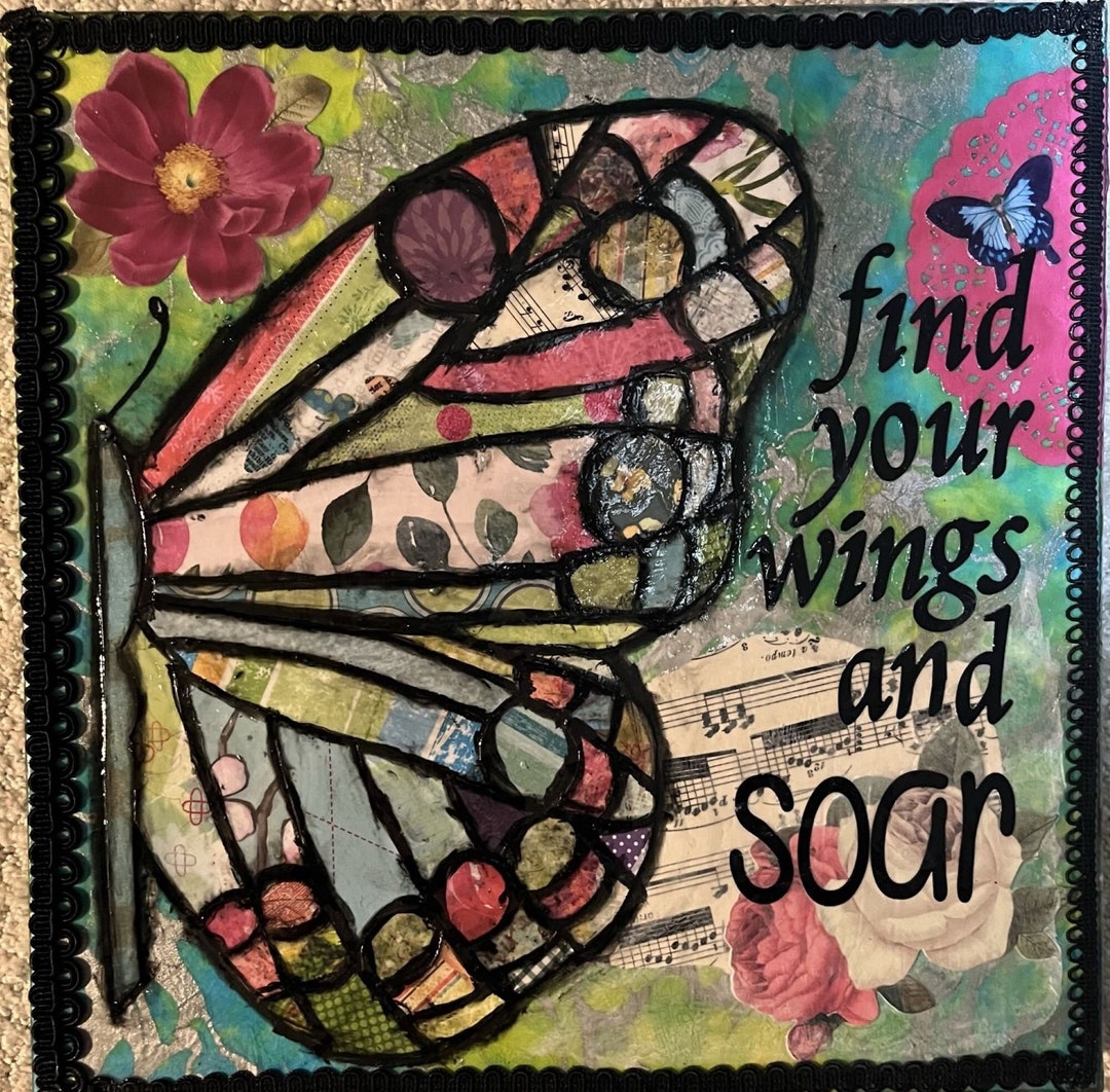 Butterfly Mixed Media Art Online Class (downloadable) - Etsy