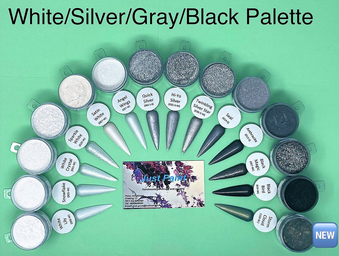 10g and 20g "crystal White" Mica Pigment Color (10g and 20g in Jars ...