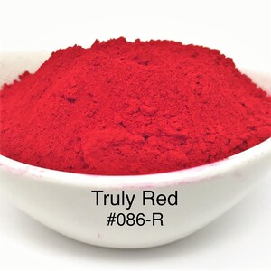 10g and 20g "truly Red" Mica Pigment Color (10g and 20g in Jars) From ...
