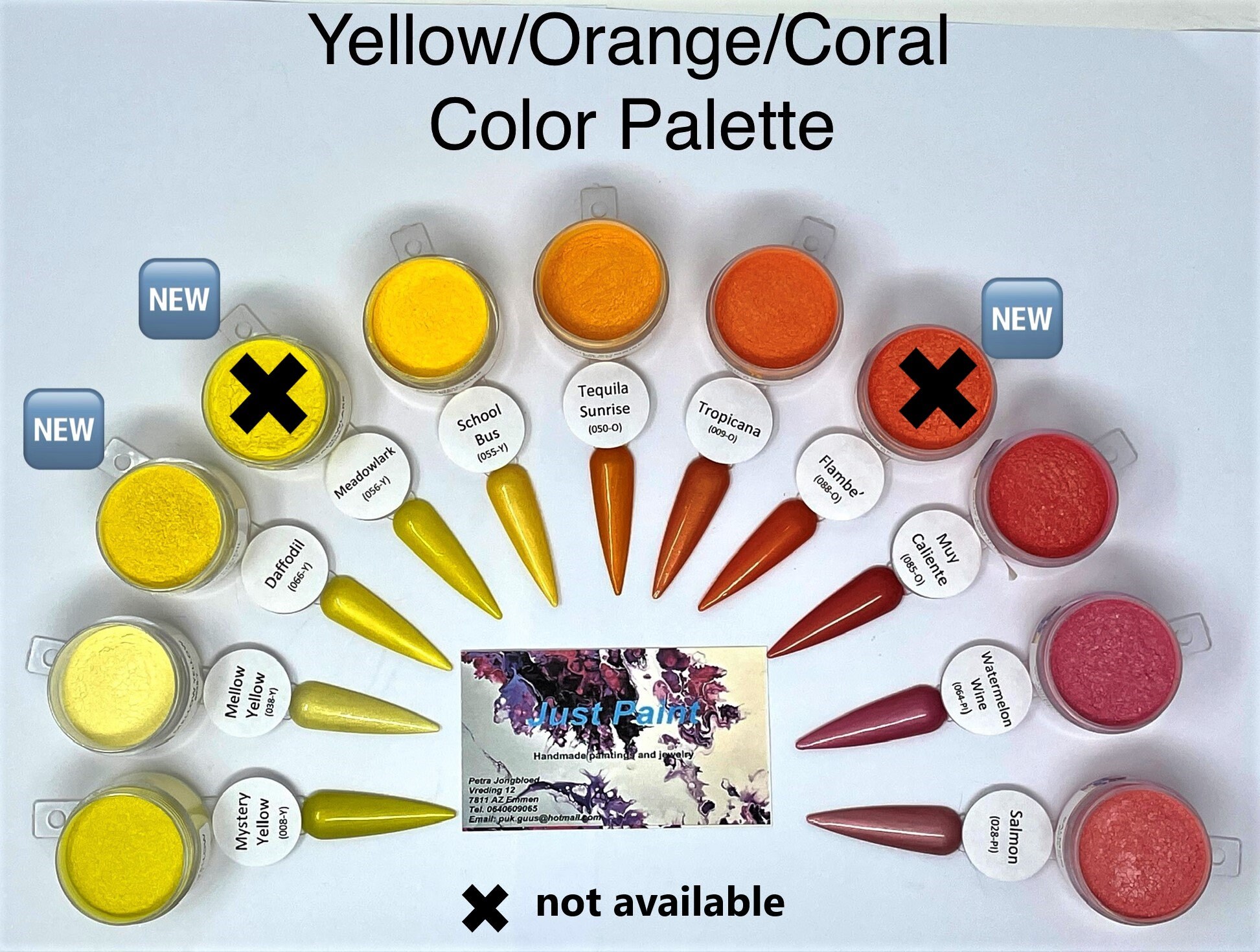 10g and 20g "school Bus" Mica Pigment Color (10g and 20g in Jars) From ...