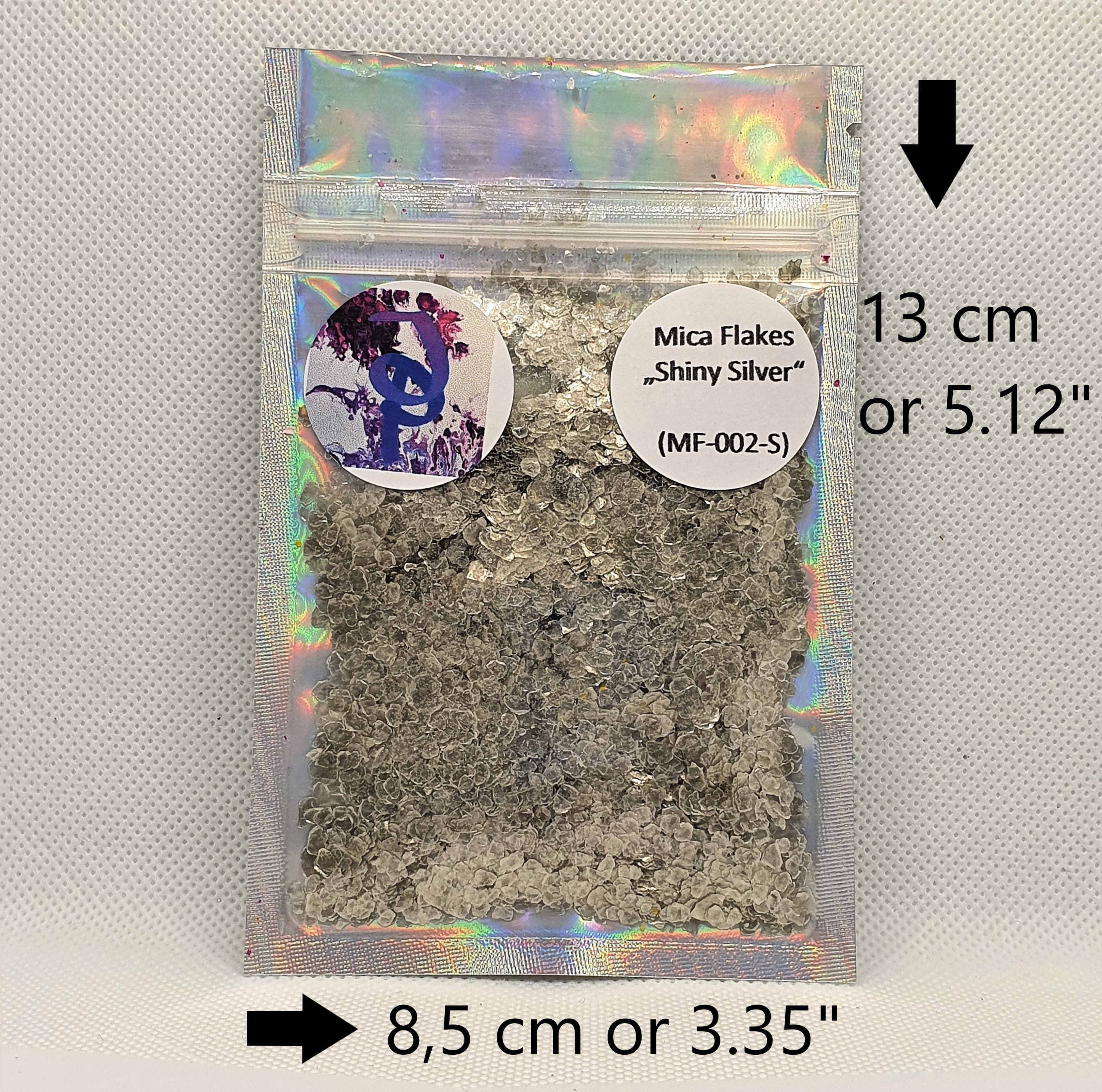 12g et 25g Shiny Silver Natural Mica Flakes 12g et 25g | Etsy