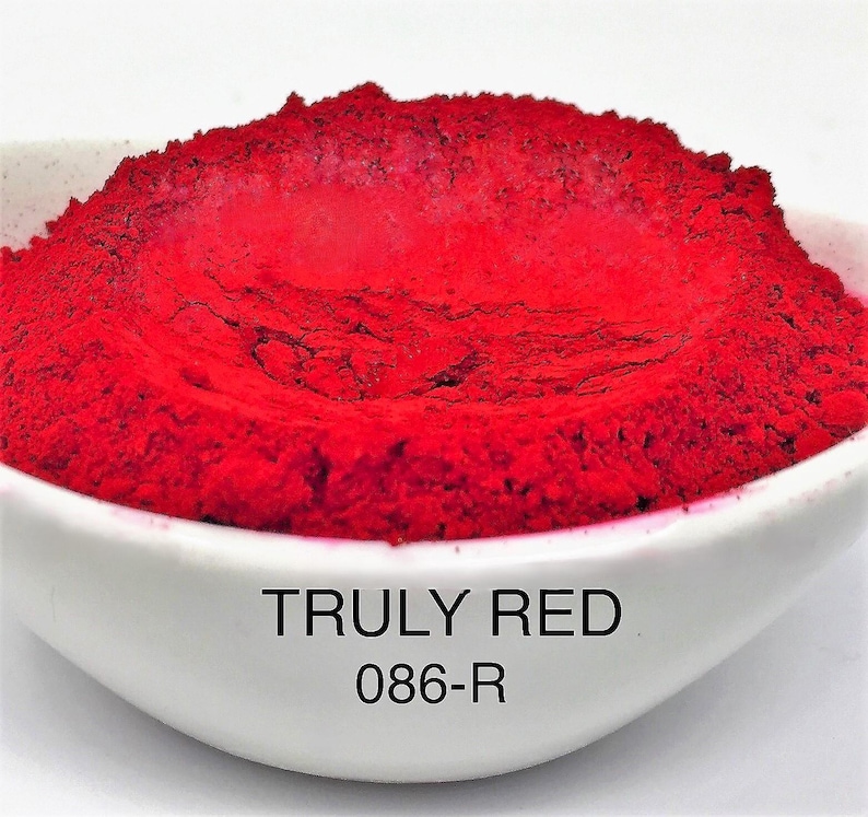 10g and 20g "truly Red" Mica Pigment Color (10g and 20g in Jars) From ...