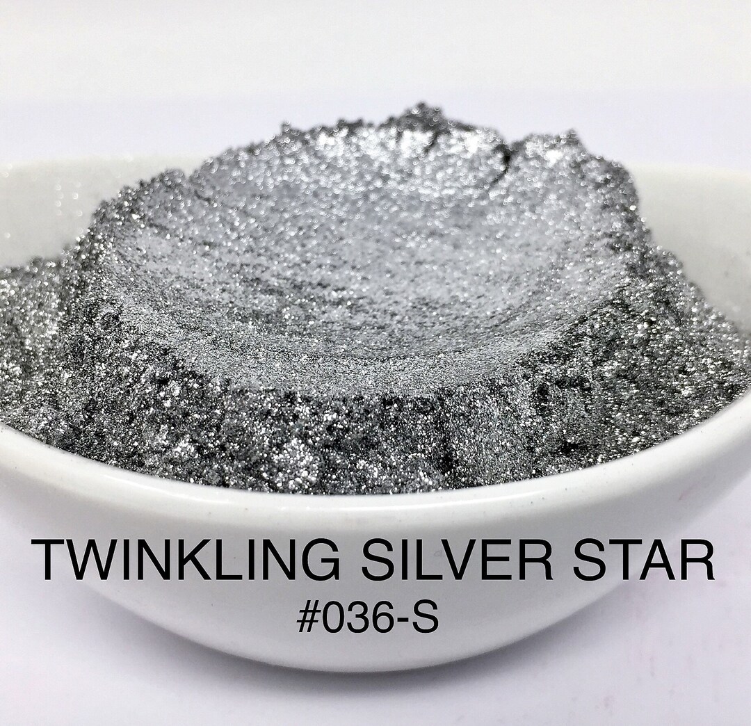 10g and 20g "twinkling Silver Star" Mica Pigment Color (10g and 20g in ...
