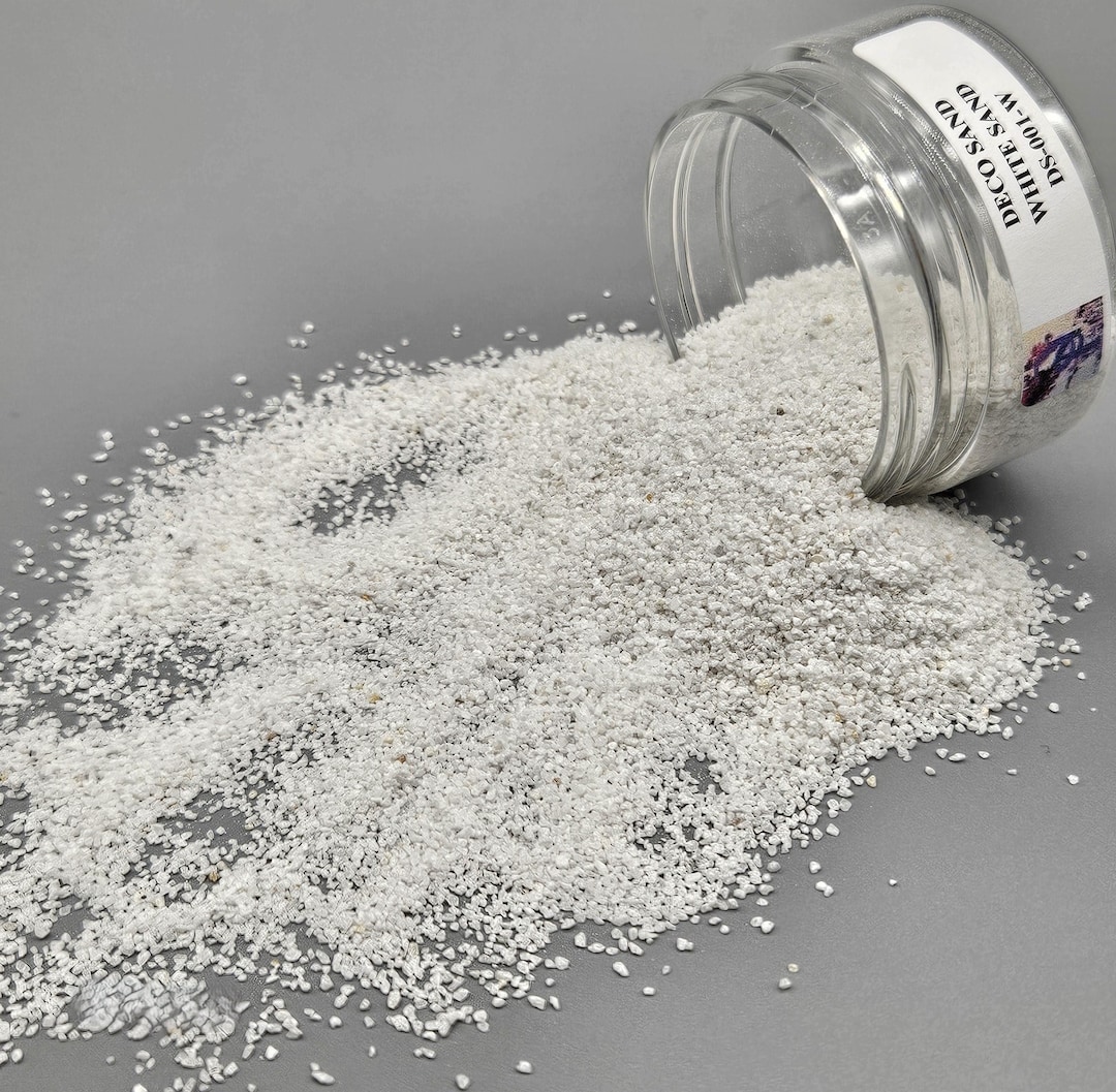 50g, 100g, 200g White Colored Sand, Grain Size 0.5mm, Decorative Sand ...