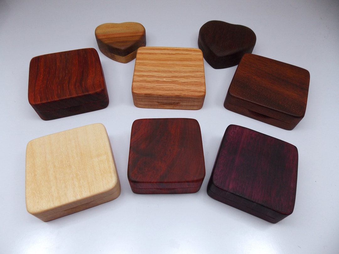 Handmade Wooden Ring Box - Beautiful Hardwood Boxes Available in Padauk ...