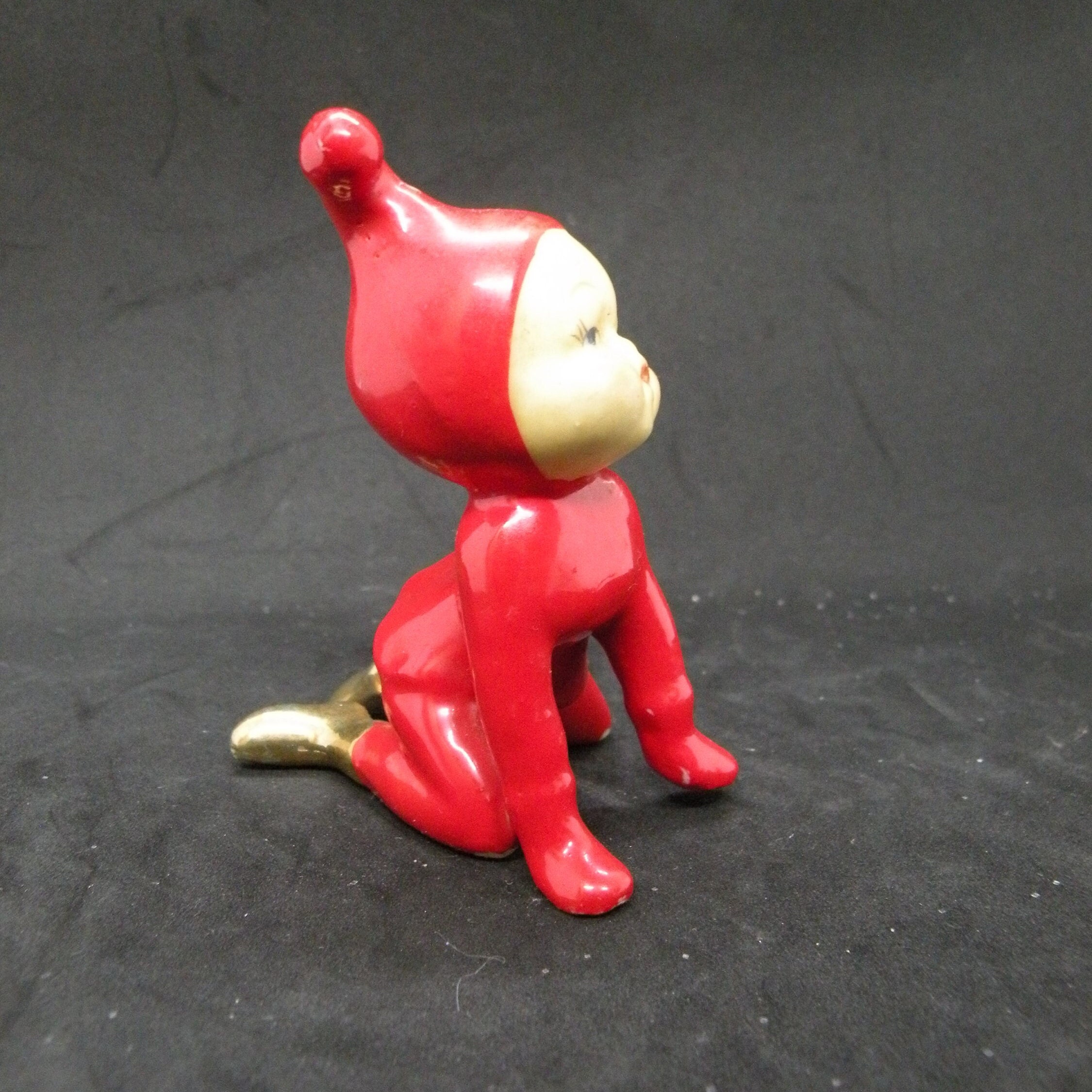 RARE 1950's Little Red Devil Pixie Elf Figurine Made in - Etsy