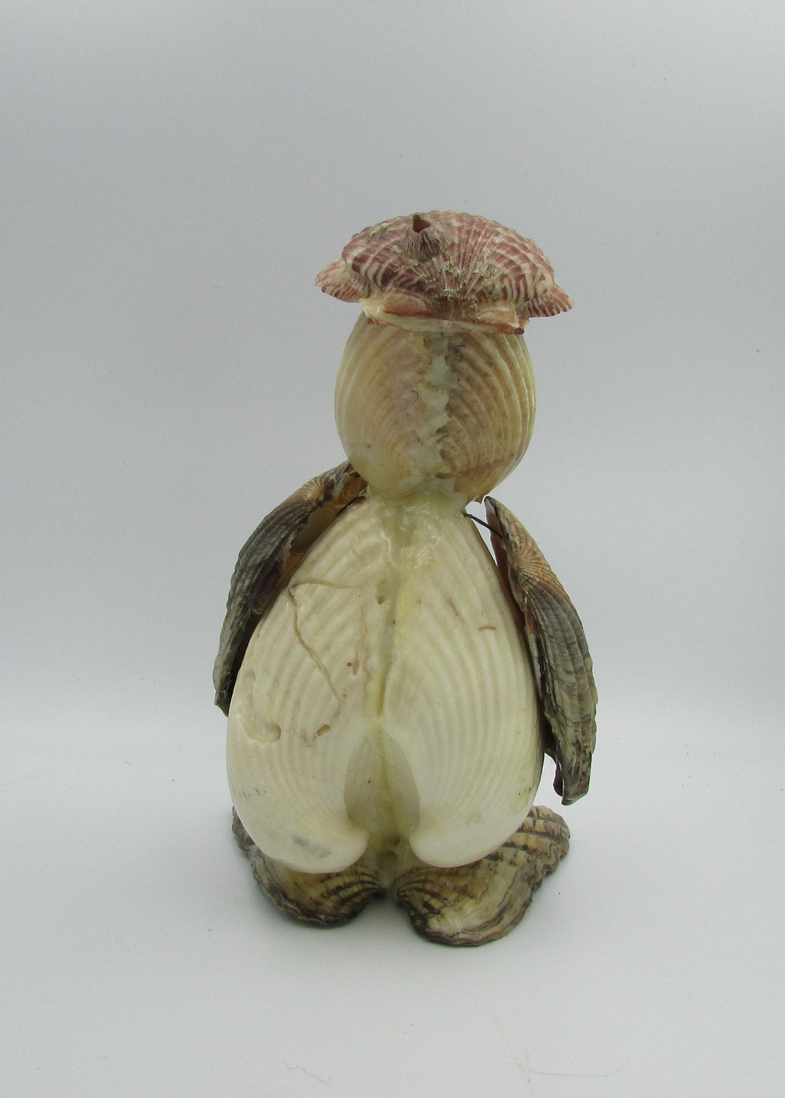 Large Sea Shell Craft DUCK Figurine, Kitschy Vintage Beach Decor - Etsy