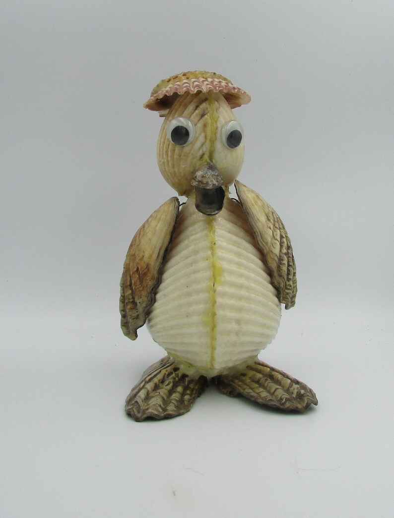 Large Sea Shell Craft DUCK Figurine, Kitschy Vintage Beach Decor - Etsy