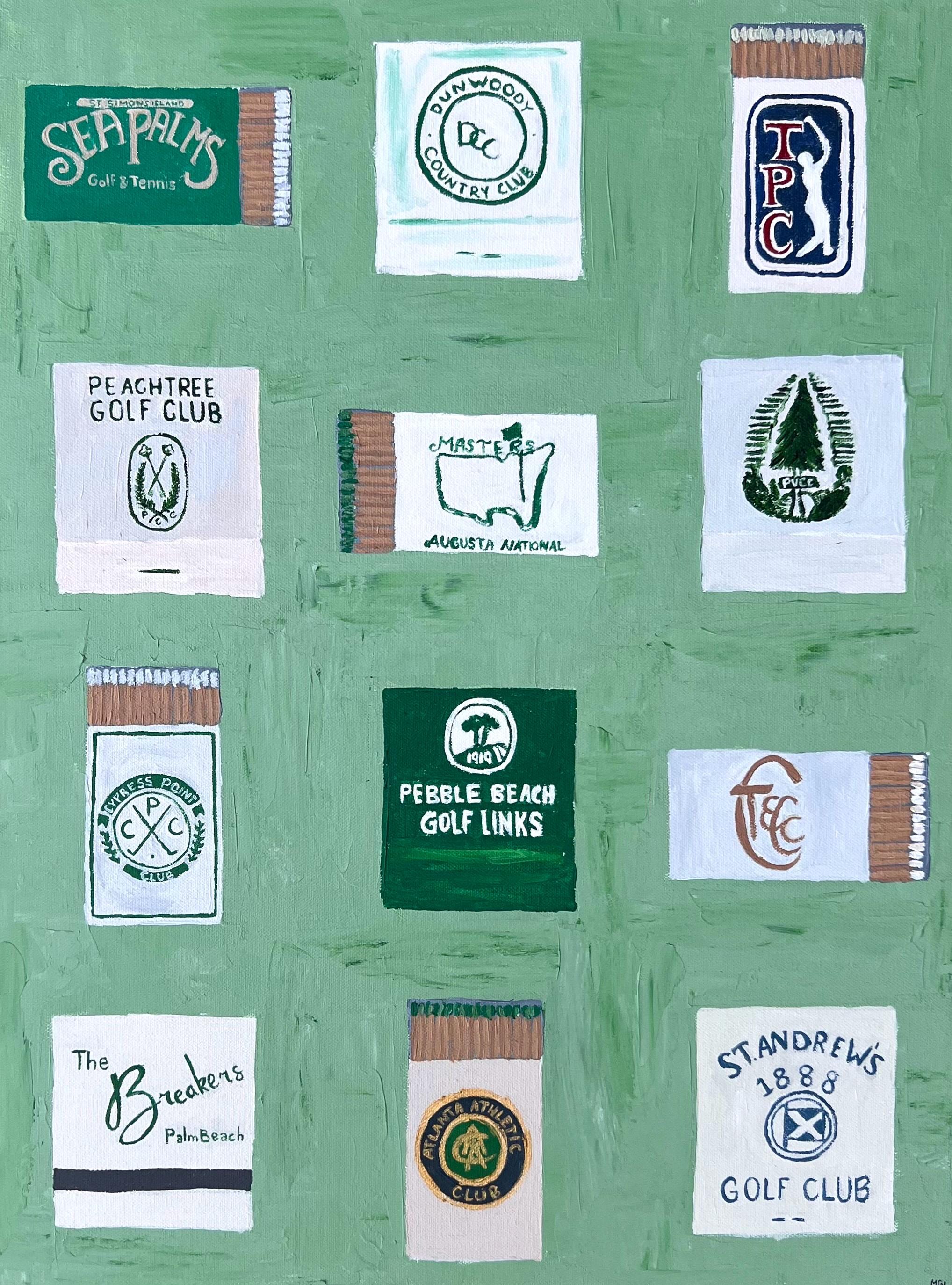 Famous Golf Matchbox Prints - Atlanta Golf Courses Matchbox Print ...