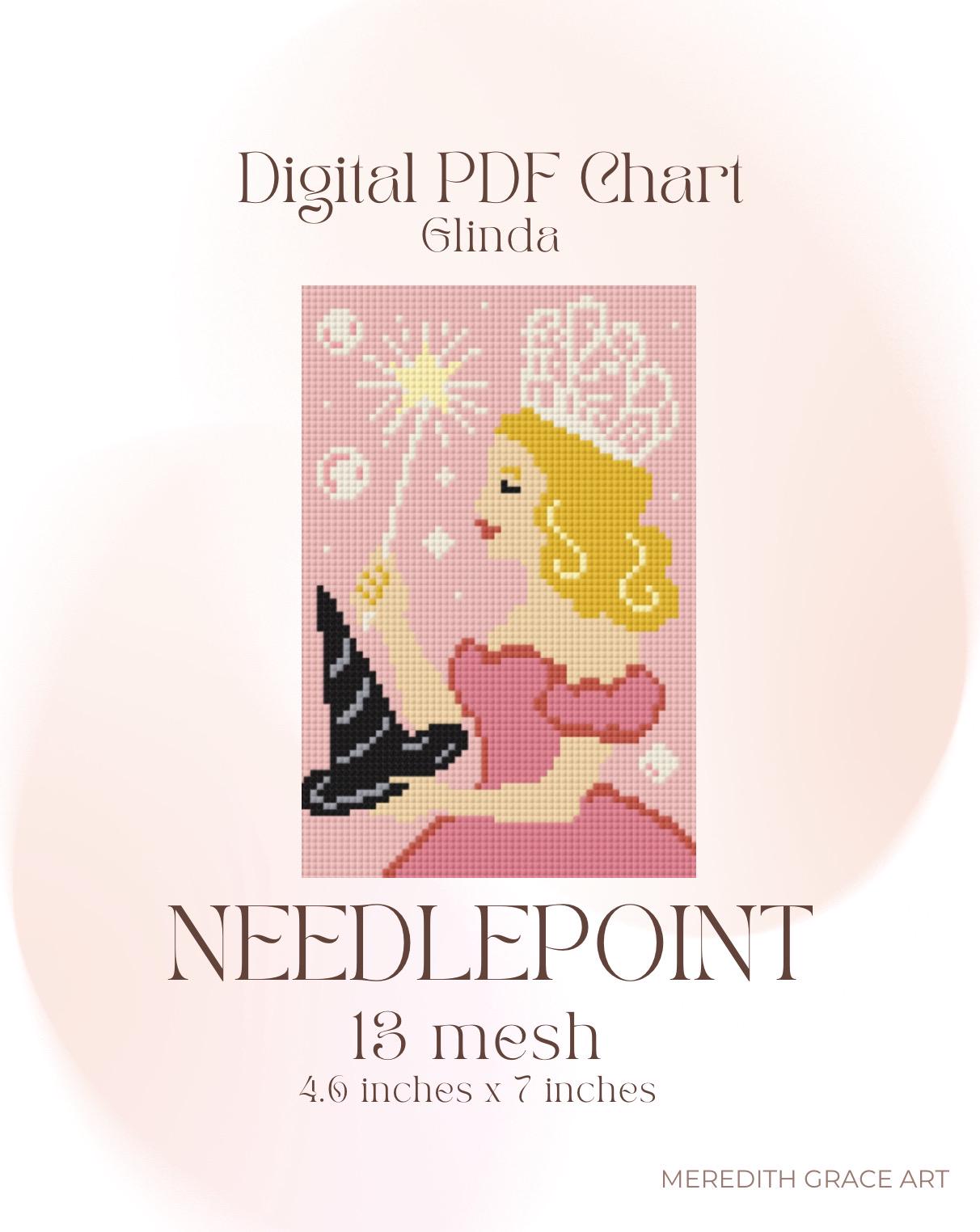 Glinda 13 Mesh Digital Needlepoint Chart PDF - Etsy