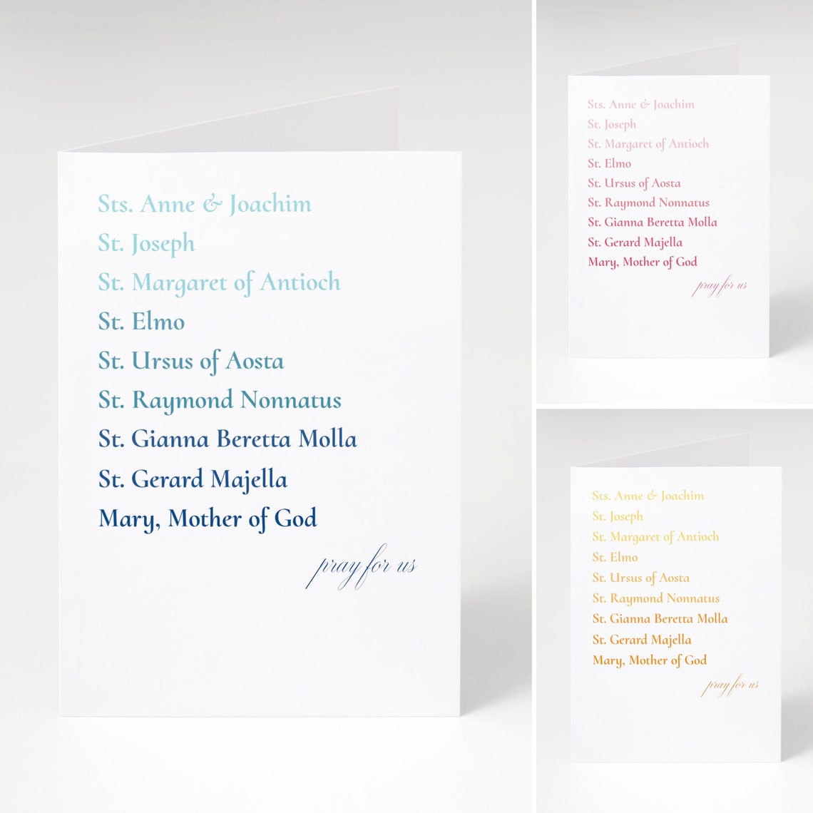 Expectant Mother Card Catholic Saint Litany Catholic - Etsy