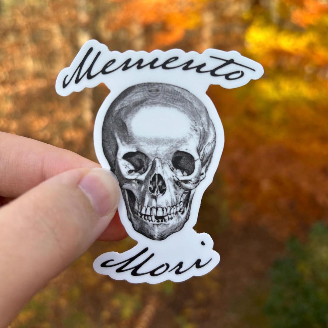 Memento Mori Sticker | Stickers for Lent | Vinyl Catholic Sticker - Etsy