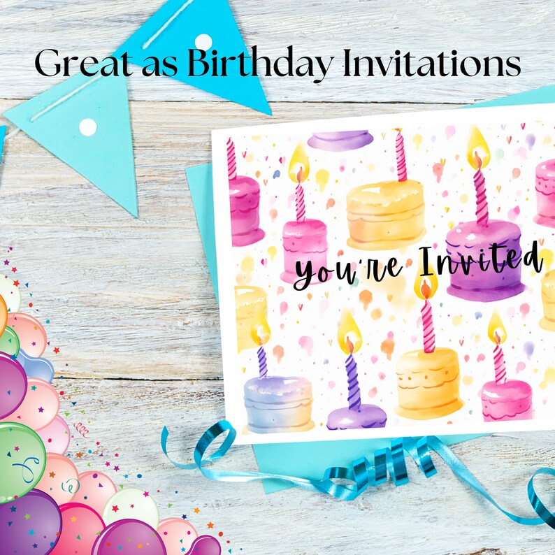 Birthday Printable Paper Patterns, Instant Download, Stationary ...