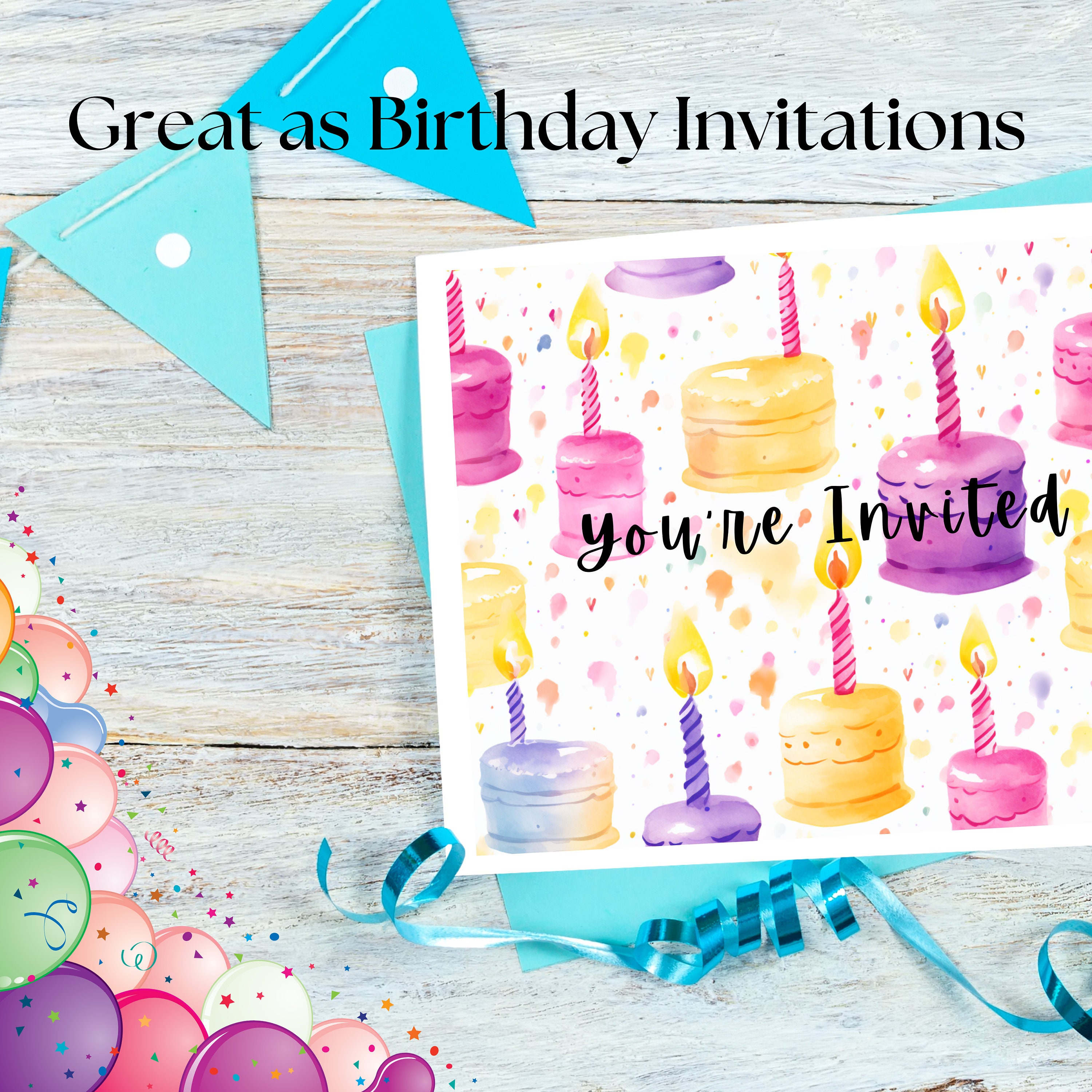 Birthday Printable Paper Patterns, Instant Download, Stationary ...