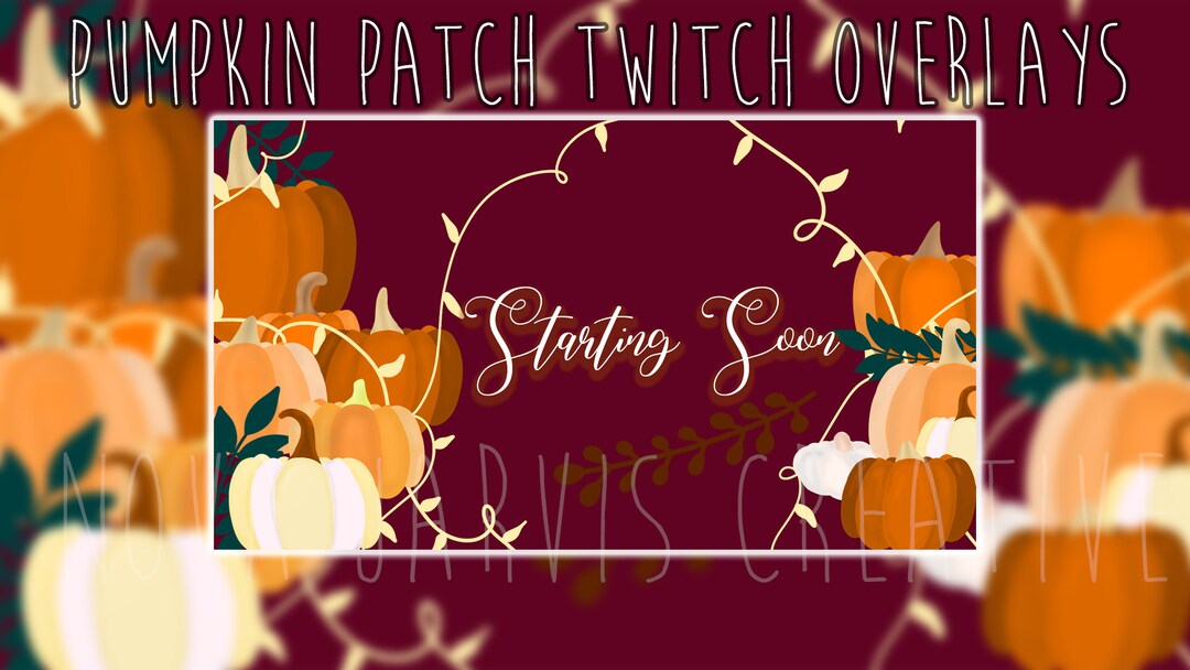 Pumpkin Patch Twitch Overlay - Etsy
