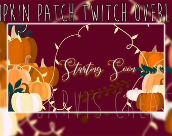 Pumpkin Twitch Overlay - Etsy