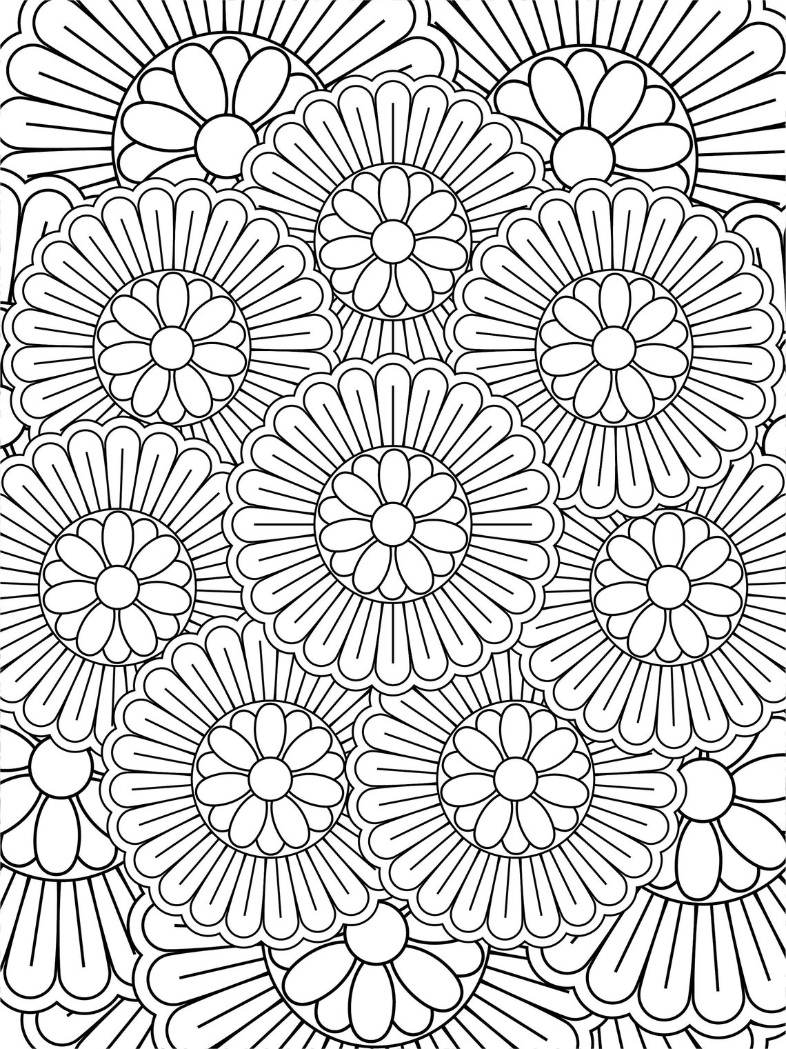 100 Adult Coloring Pages, Printable Coloring, Coloring Book, Activity ...