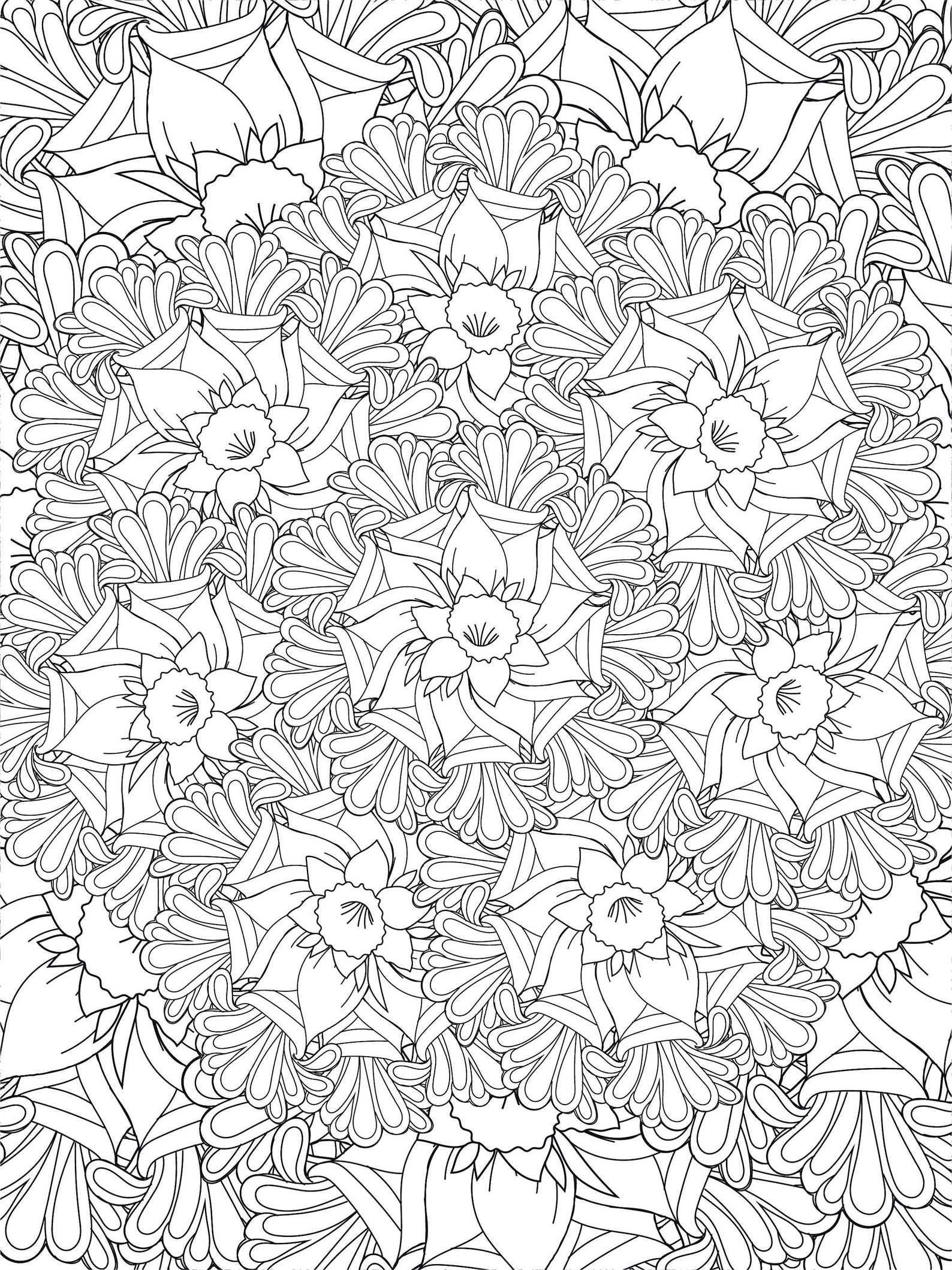 100 Adult Coloring Pages, Printable Coloring, Coloring Book, Activity ...