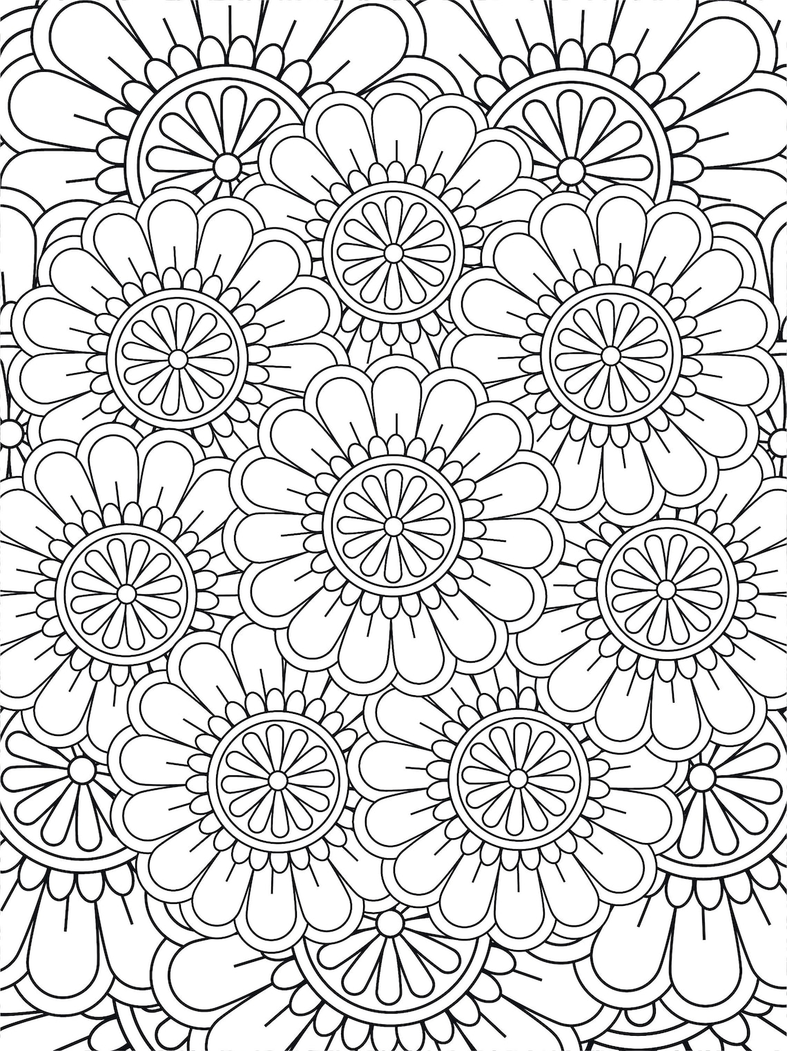 100 Adult Coloring Pages, Printable Coloring, Coloring Book, Activity ...