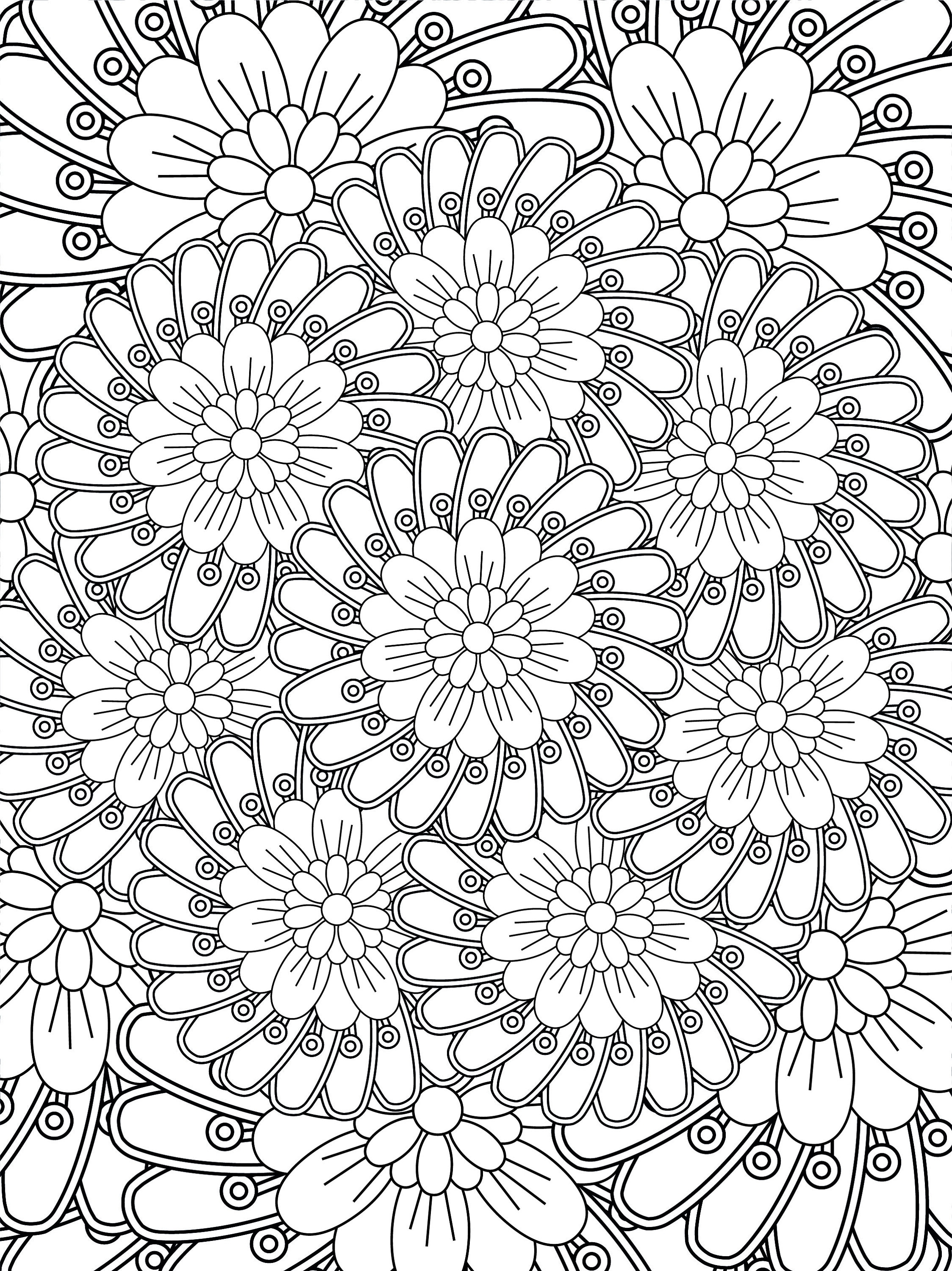 100 Adult Coloring Pages, Printable Coloring, Coloring Book, Activity ...