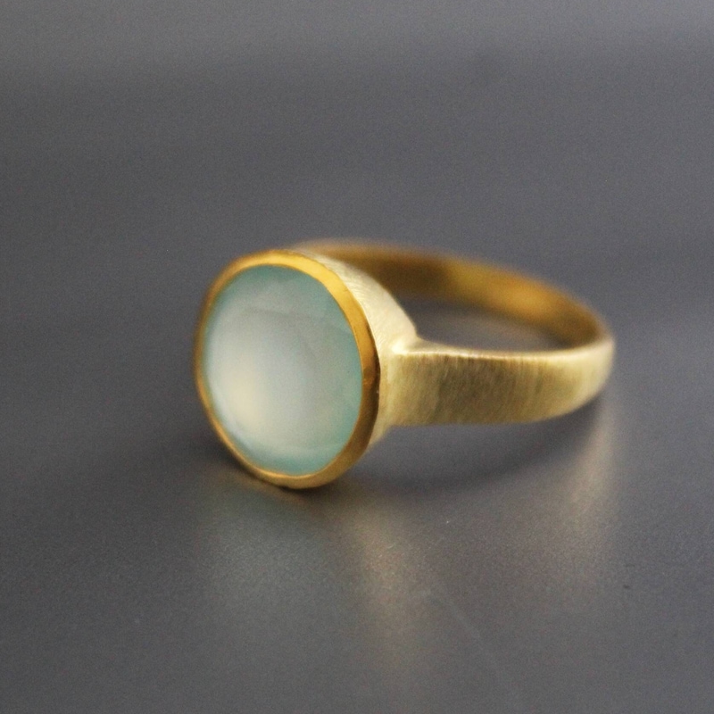 Chalcedony Ring - Etsy