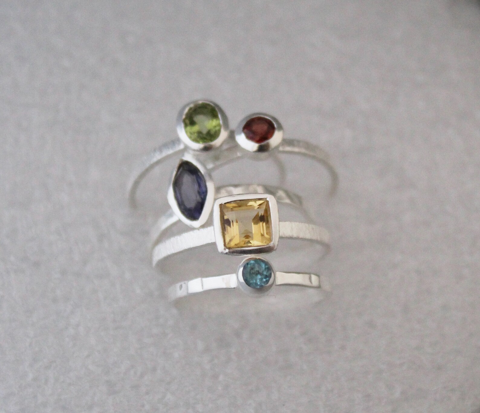 Stacking Rings Set Minimalist Rings Personalized Ring | Etsy