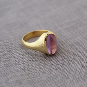 Tourmaline Gemstone Ring October Birthstone Pink Stone - Etsy