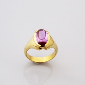 Tourmaline Gemstone Ring October Birthstone Pink Stone - Etsy