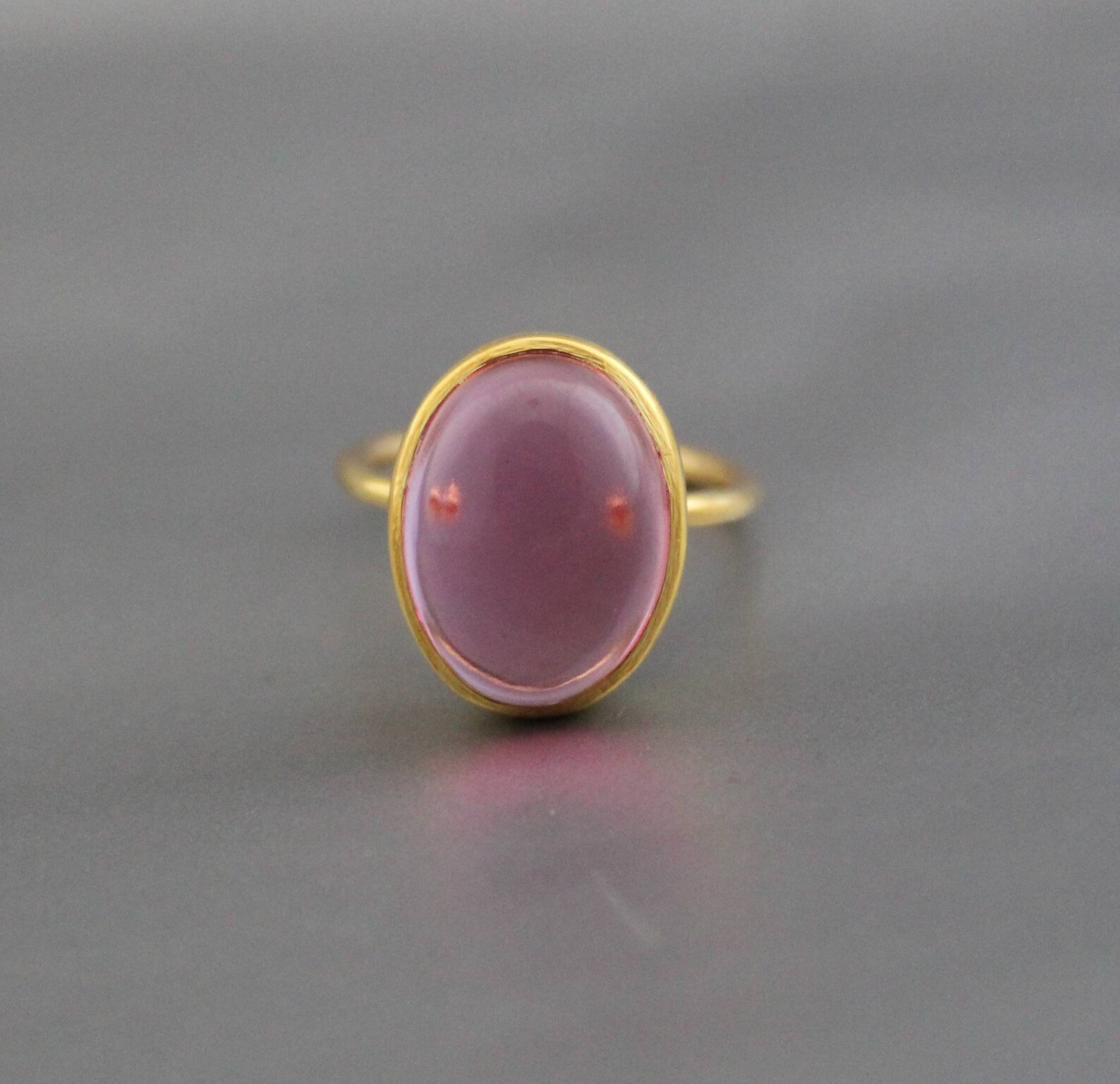 Pink Quartz Ring - Quartz Ring - Pink Gemstone Ring - Simple Rings ...
