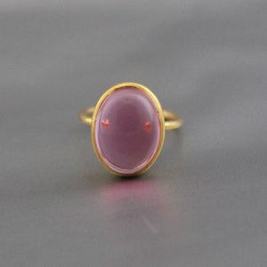 Pink Quartz Ring - Quartz Ring - Pink Gemstone Ring - Simple Rings ...