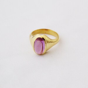 Tourmaline Gemstone Ring October Birthstone Pink Stone - Etsy