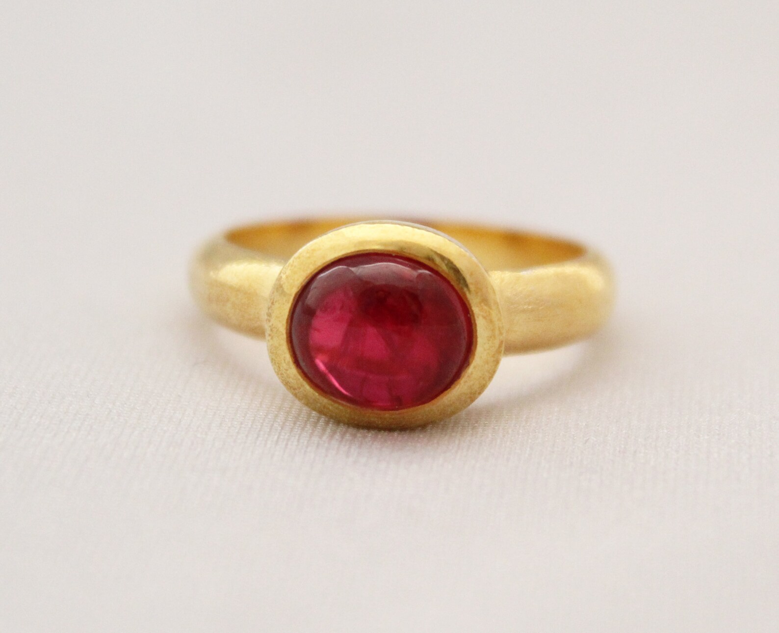 Spinel Gemstone Ring August Birthstone Oval Red Stone - Etsy