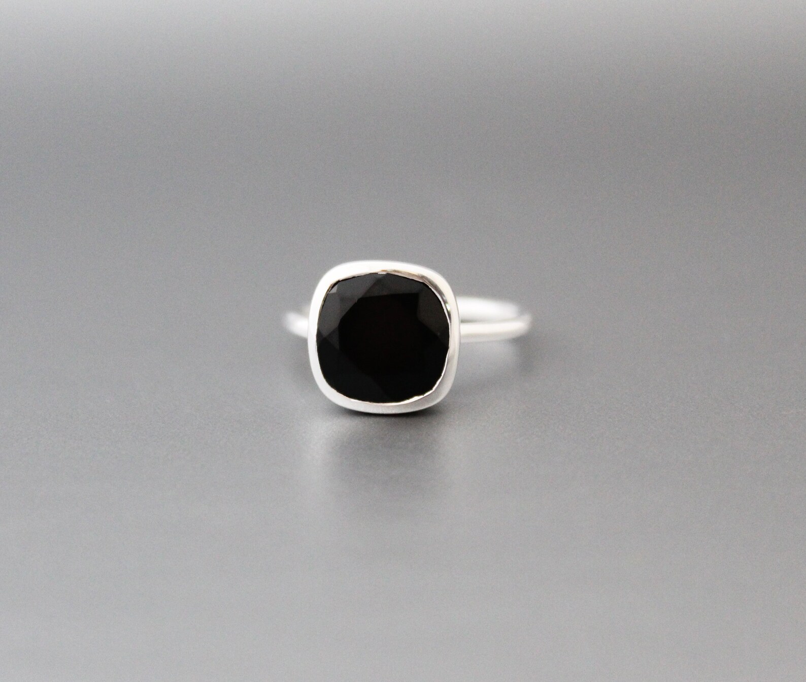 Black Onyx Ring July Birthstone Black Onyx Gemstone 925 - Etsy