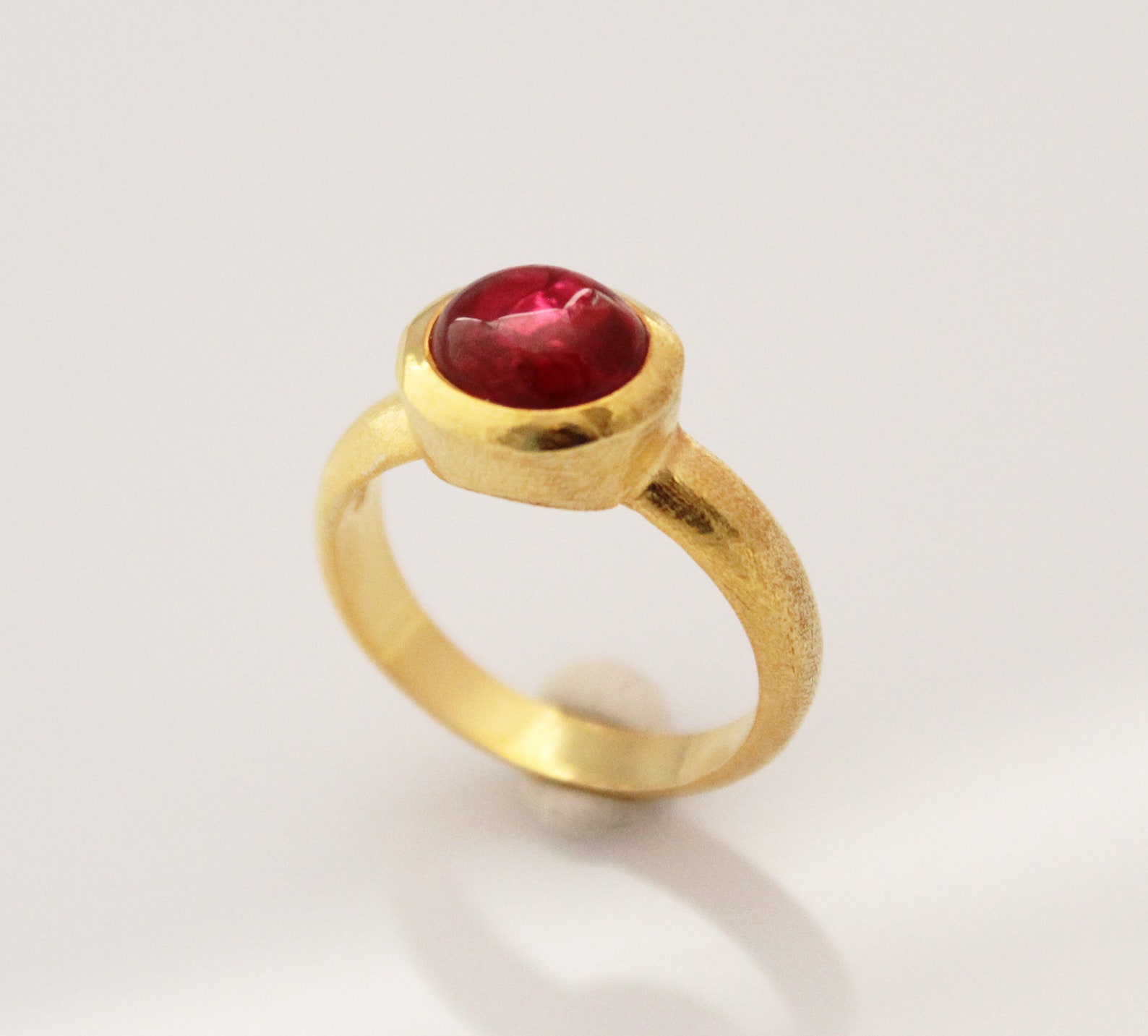 Spinel Gemstone Ring August Birthstone Oval Red Stone - Etsy