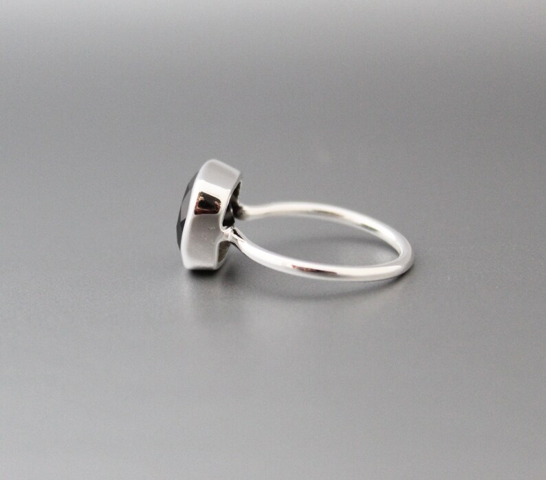 Black Onyx Ring July Birthstone Black Onyx Gemstone 925 | Etsy